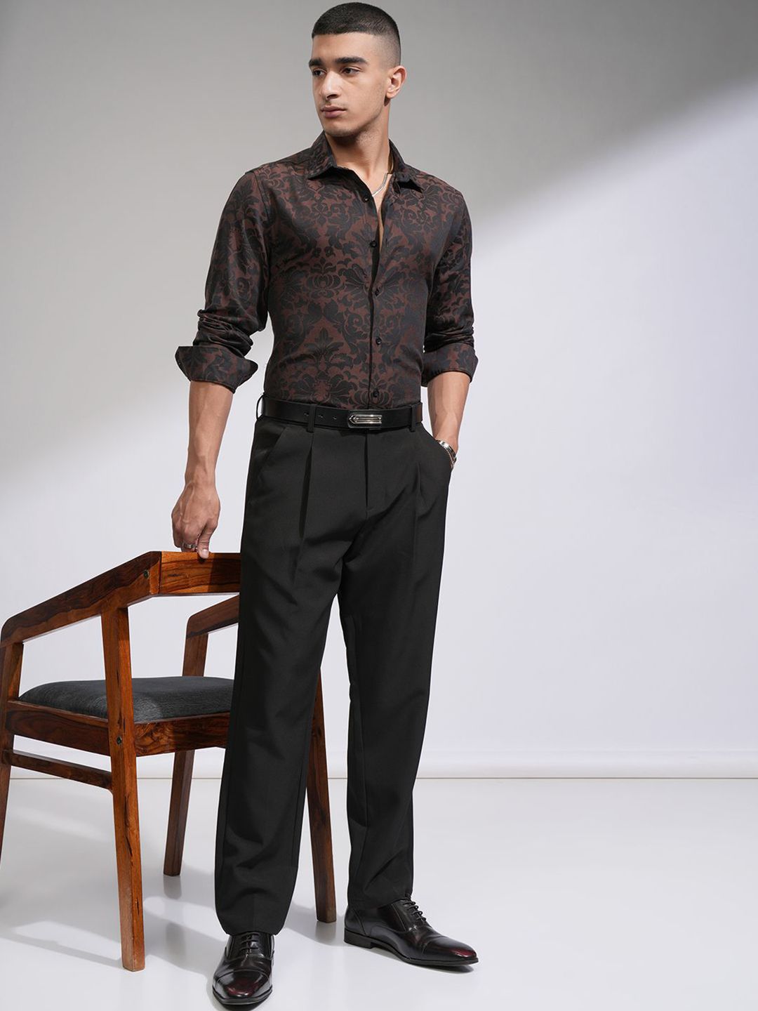 Buy HIGHLANDER Men Slim Fit Floral Opaque Printed Casual Shirt - Shirts ...