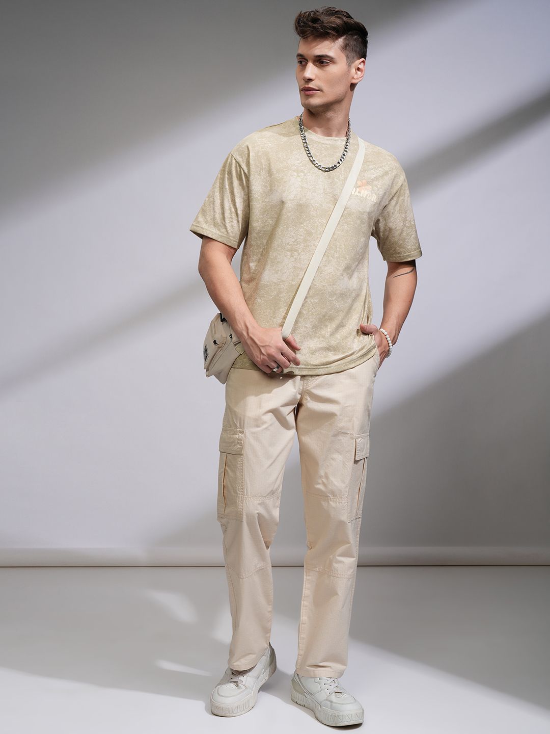 Buy HIGHLANDER Men Ribstop Dobby Carpenter Fit Cargo Pant - Trousers ...