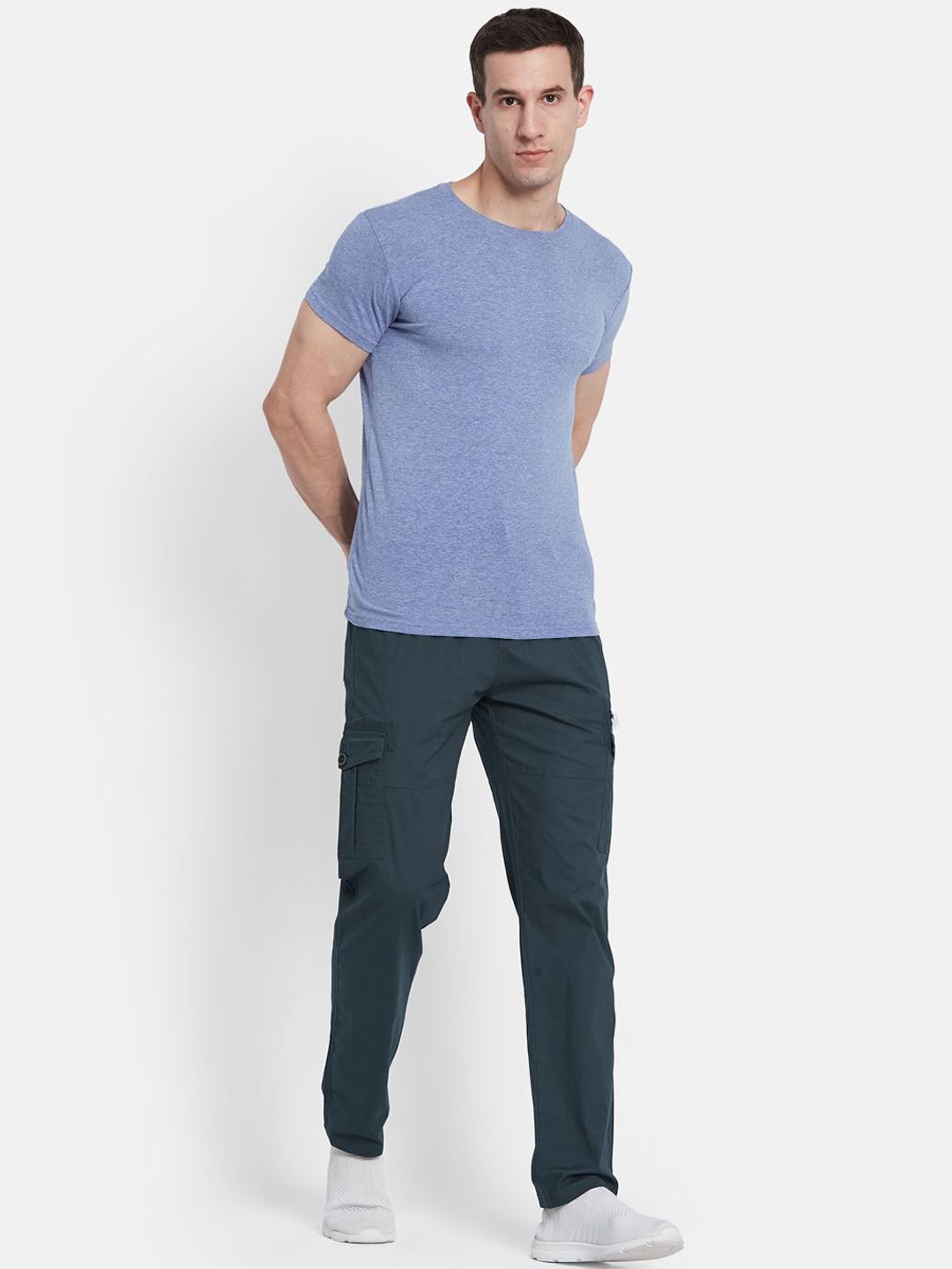 Buy Octave Mid Rise Cargos Trousers - Trousers for Men 32878342 | Myntra