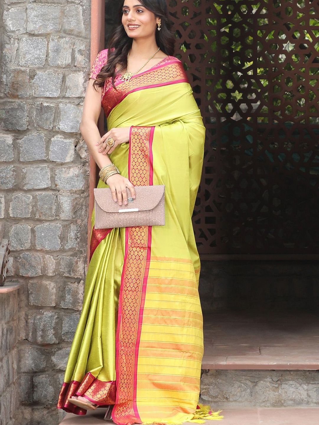 Buy Sarvada Zari Art Silk Kanjeevaram Saree - Sarees for Women 32962509 ...