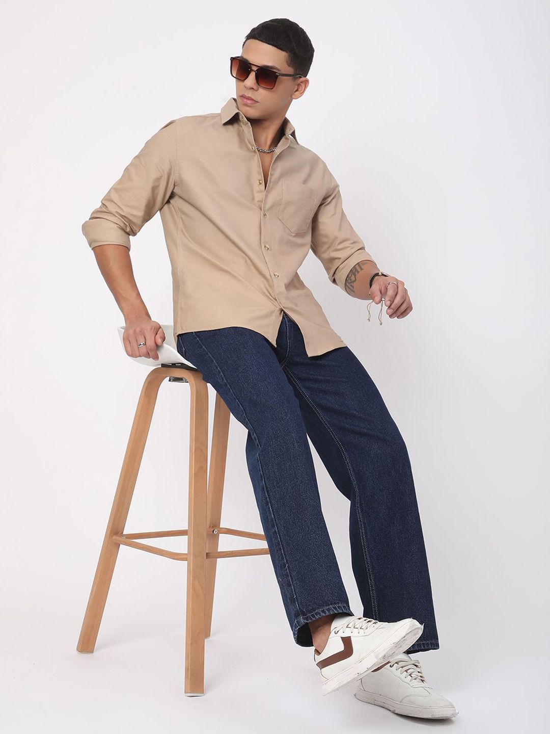 Buy VASTRADO Men Classic Slim Fit Opaque Casual Shirt - Shirts for Men ...