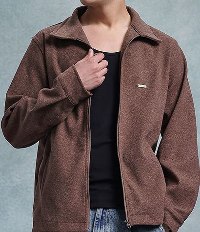Buy The Roadster Lifestyle Co. Fleece Lightweight Open Front Jacket ...