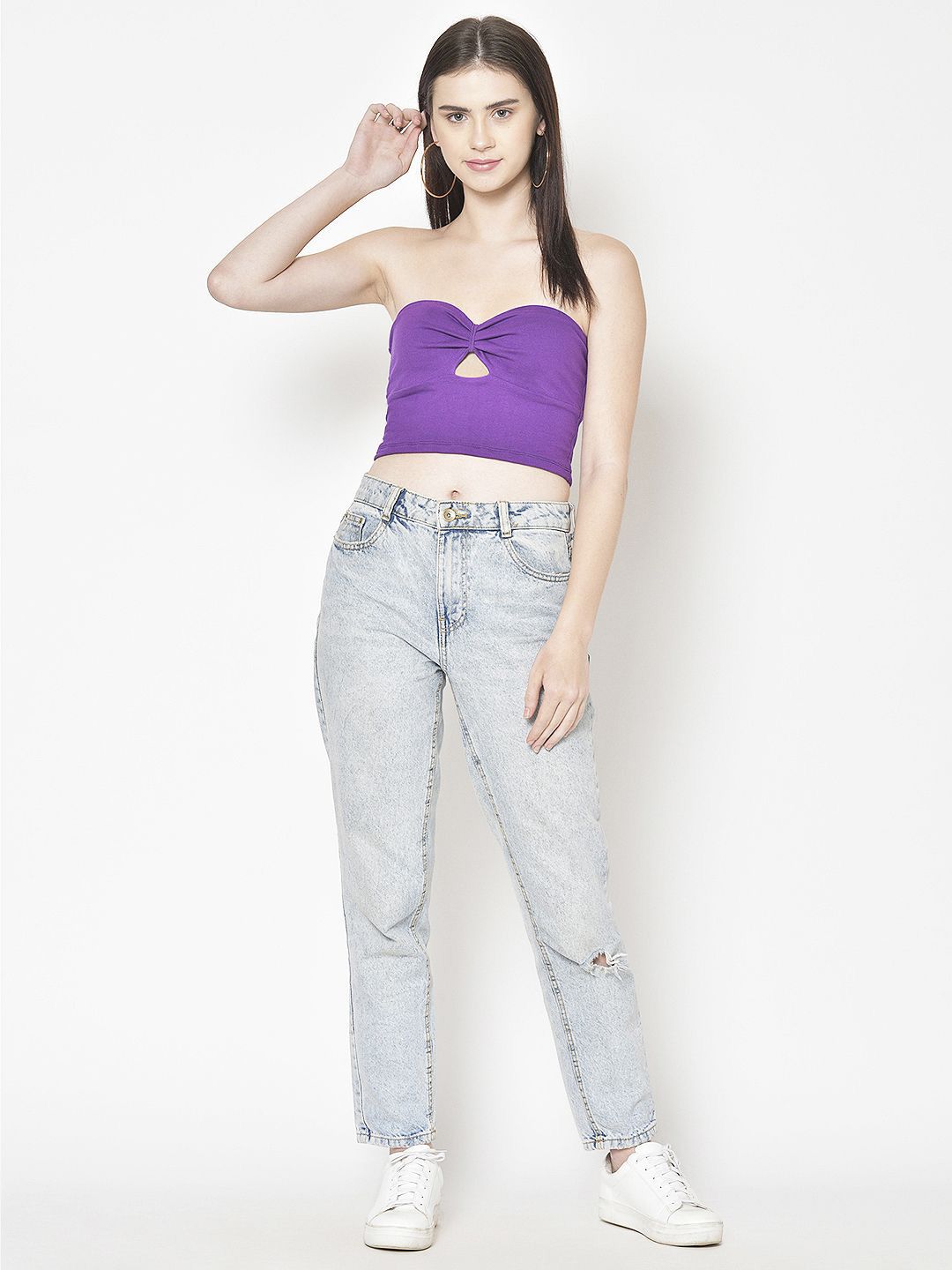 Buy Moda Rapido Cotton Cut Out Crop Tube Top - Tops for Women 32684017 ...