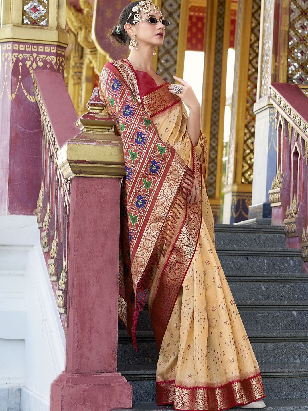 Buy Satrani Woven Design Zari Patola Saree - Sarees for Women 32698173 ...