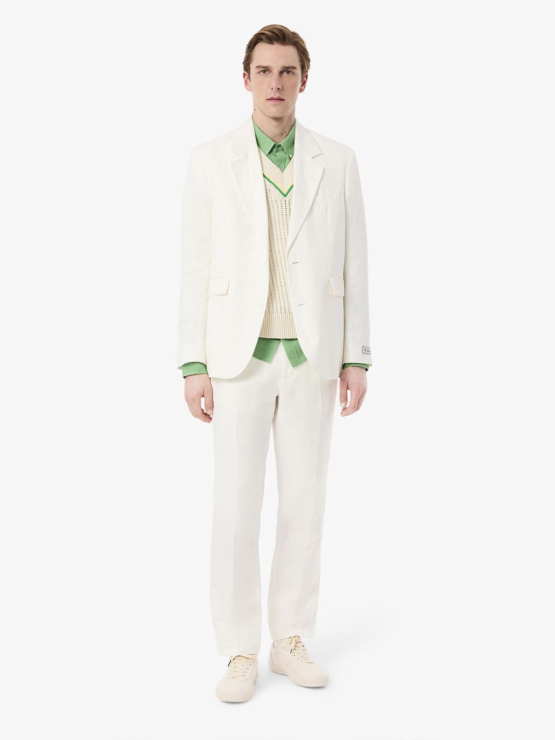 Buy Lacoste Men Button Down Collar Solid Linen Casual Shirt - Shirts ...