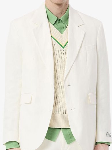 Buy Lacoste Men Button Down Collar Solid Linen Casual Shirt - Shirts ...