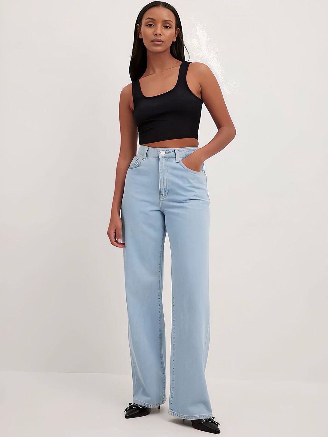 Buy Sollobell Women Cotton Scoop Neck Sleeveless Crop Top - Tops for ...