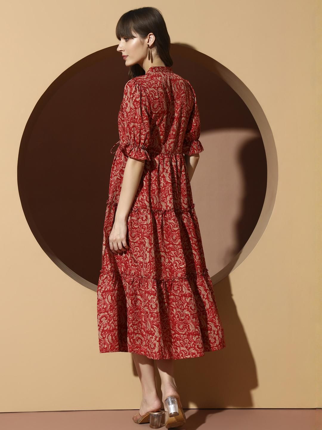 Buy LookShine Red Polyester A Line Dresses - Dresses for Women 35675259 ...