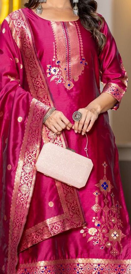 Buy Twika Women Regular Kurta With Trousers & Dupatta - Kurta Sets for ...