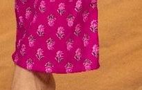 Buy KJFAB Pink Floral Printed Regular Pure Cotton Kurta With Trousers ...
