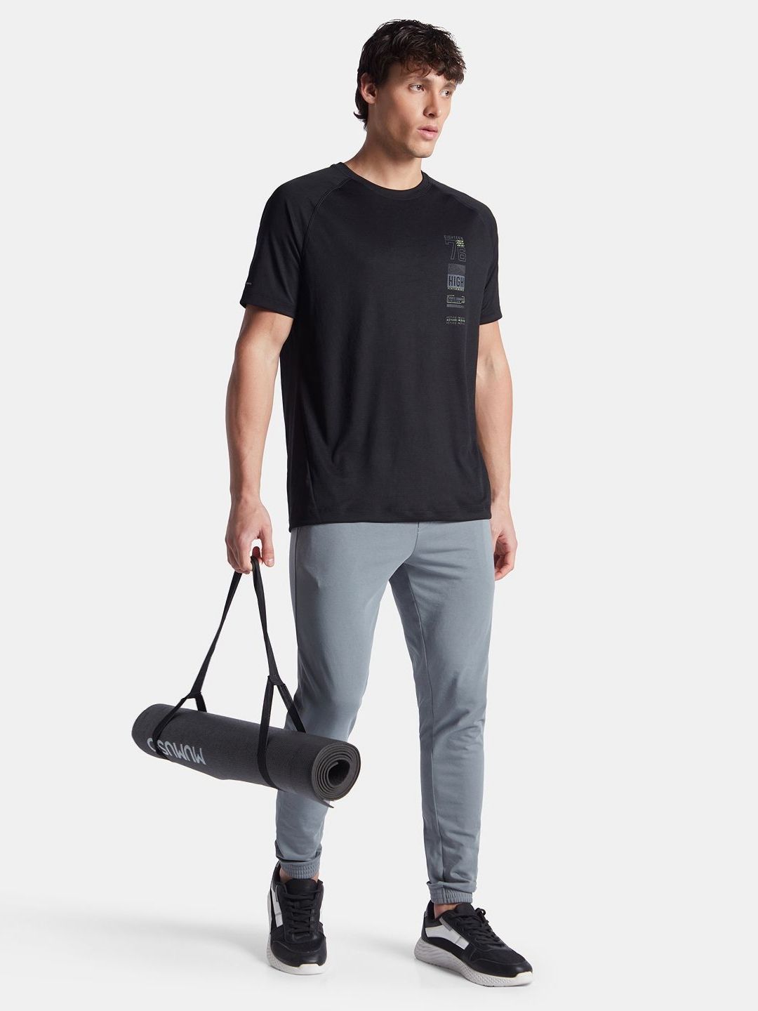 Buy Jockey Lightweight Microfiber Active Wear Half Sleeve Tshirt With ...
