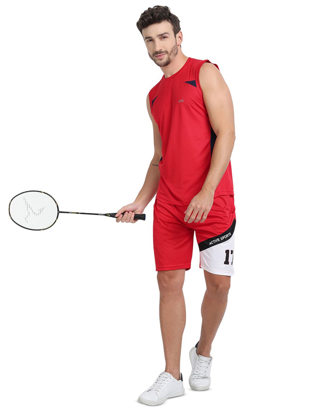 Buy FTX Pack Of 3 Colourblocked Round Neck Sleevesless T Shirts ...