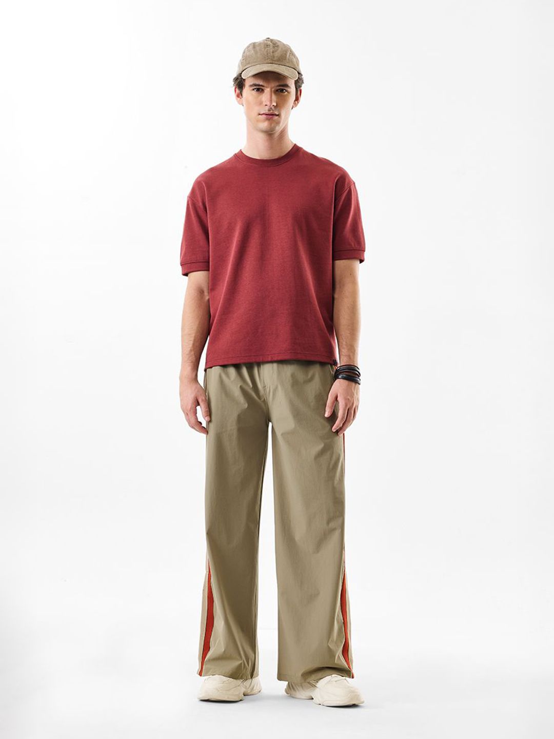 Buy Snitch Men Relaxed Fit Mid Rise Track Pants - Track Pants for Men ...