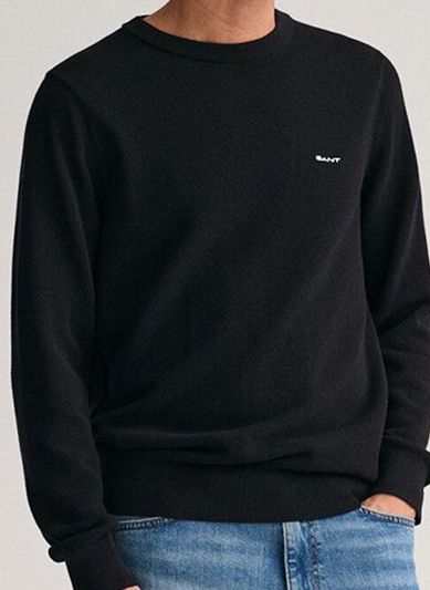 Buy GANT Men Solid Regular Fit Pullover Sweater - Sweaters for Men ...