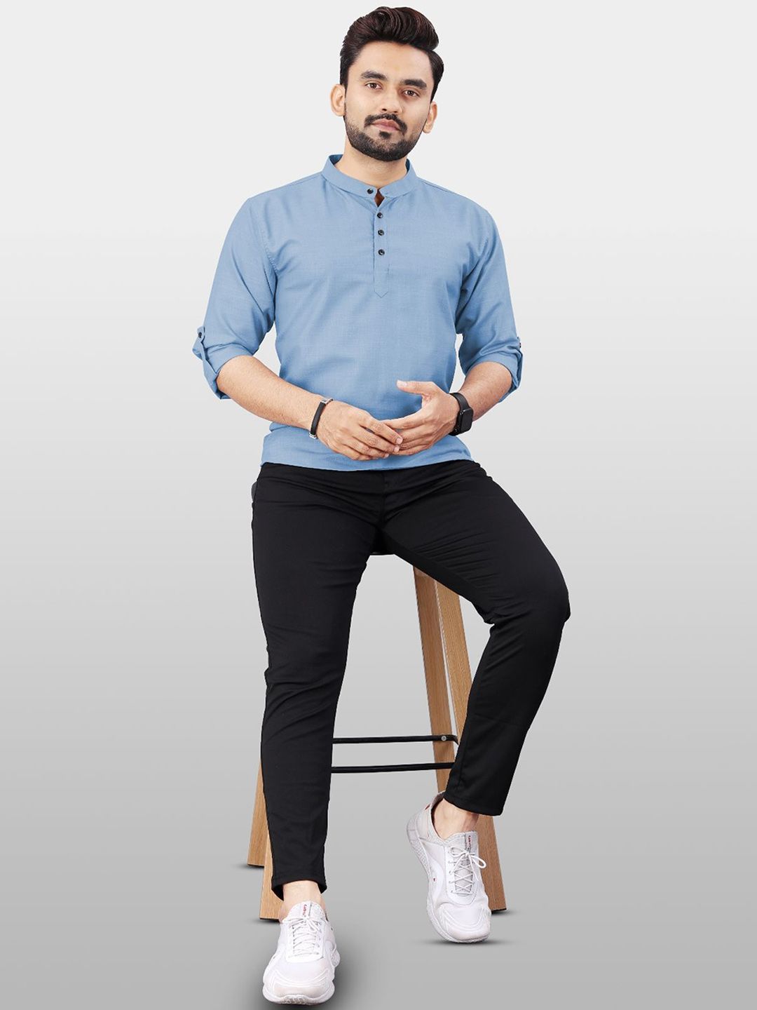 Buy VeBNoR Men Thread Work Kurta - Kurtas for Men 33022602 | Myntra