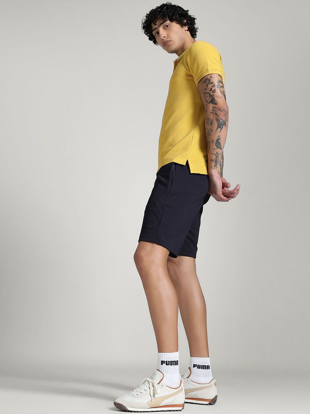 Buy Puma Elevated Ess Men Mid Rise Waffle Shorts - Shorts for Men ...
