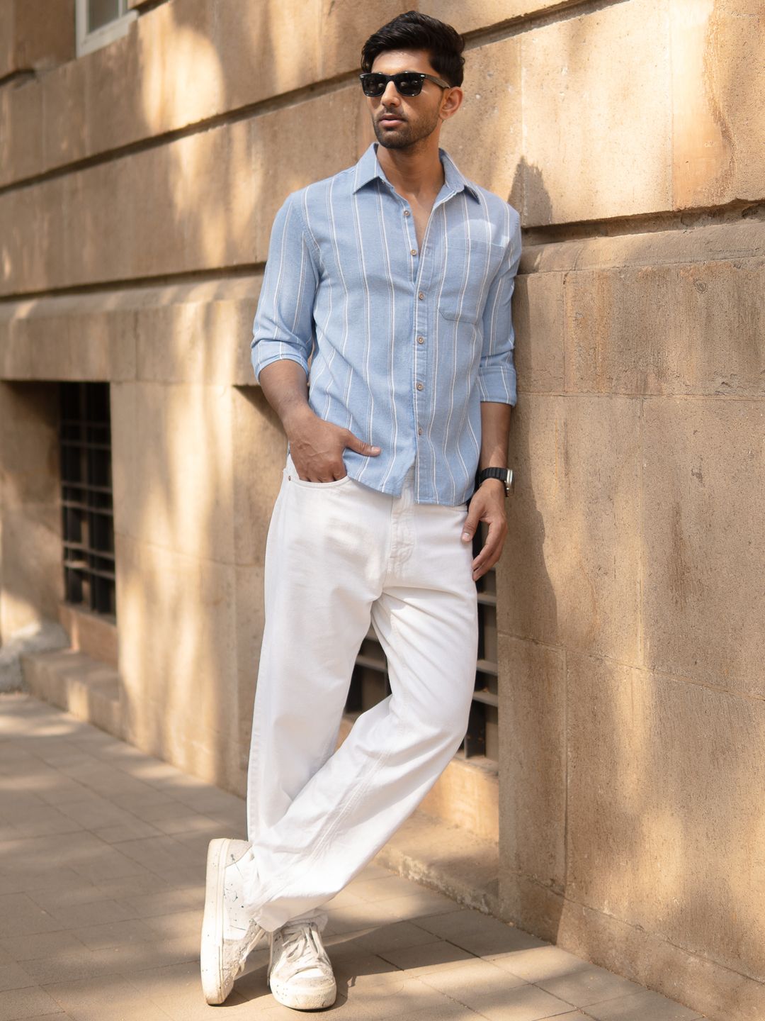 Buy Powerlook Men Striped Casual Shirt - Shirts for Men 34050612 | Myntra
