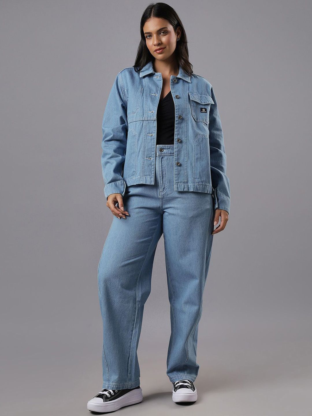 Buy Converse Women Denim Work Coat - Jackets for Women 34139840 | Myntra