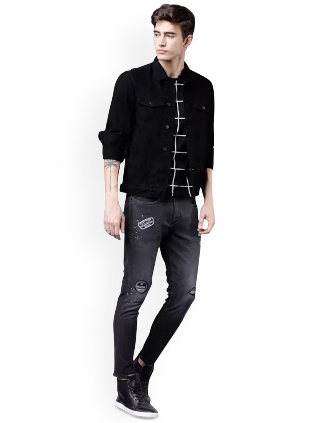 Buy SZN Men Solid Denim Jacket - Jackets for Men 34194665 | Myntra