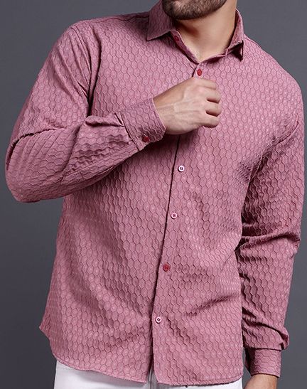 Buy VOOTER Men Self Design Regular Fit Shirt - Shirts for Men 34458803 ...