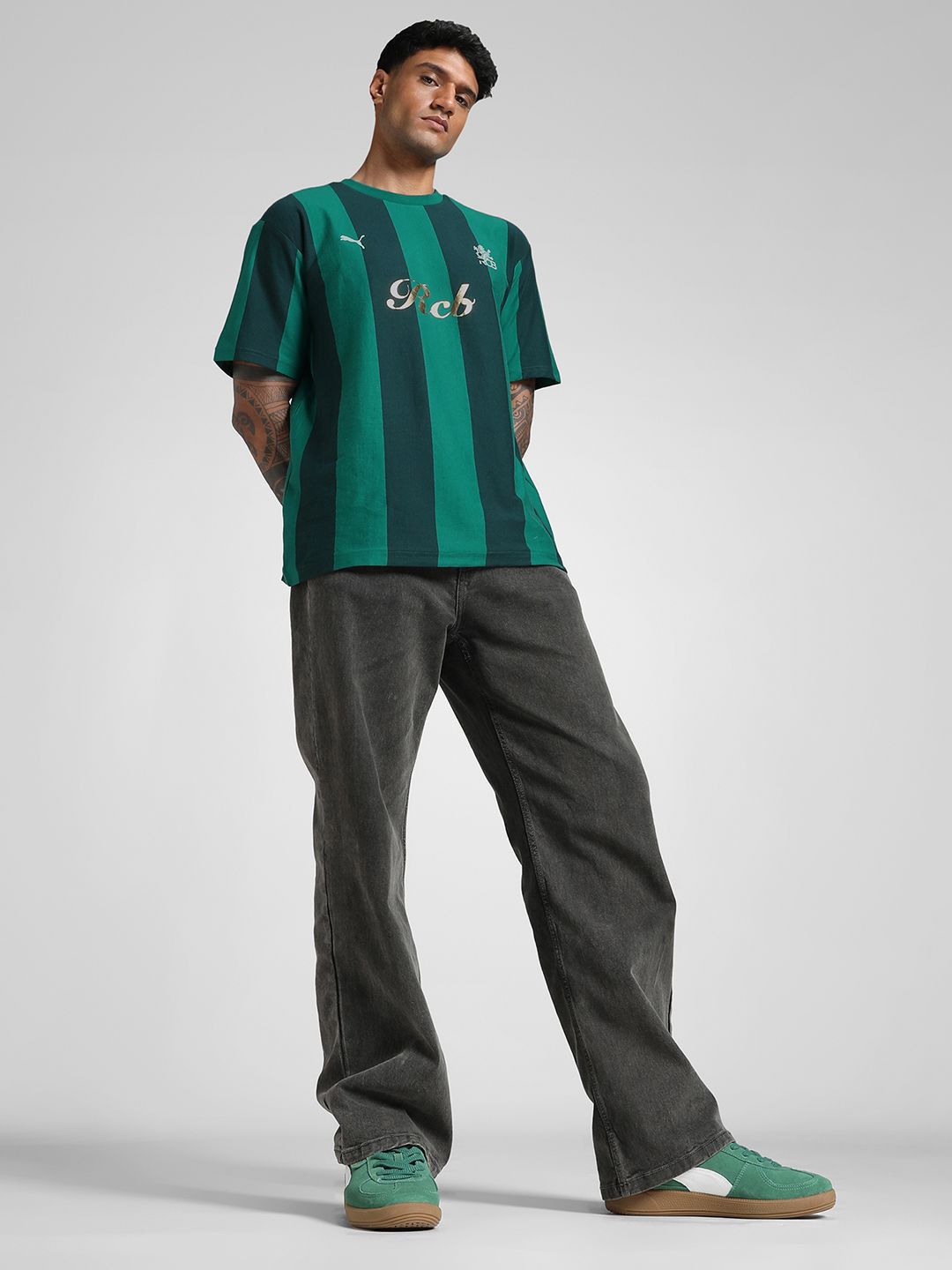 Buy Puma X RCB Men Retro Striper T Shirt - Tshirts for Men 34485063 ...