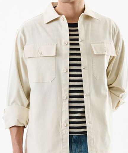 Buy Snitch Men Solid Spread Collar Casual Shacket - Shackets for Men ...