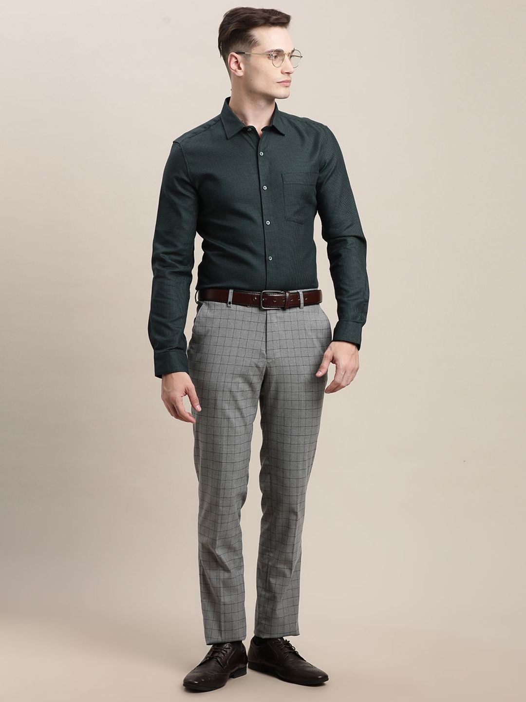 Buy Turtle Spread Collar Long Sleeves Pure Cotton Classic Slim Fit ...