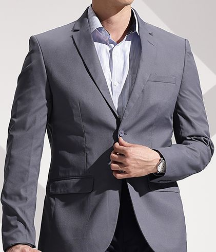 Buy INVICTUS Self Design Notched Lapel Slim Fit Single Breasted Formal ...