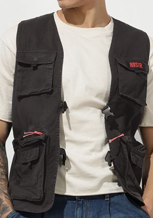 Buy The Roadster Life Co. Overdyed Utility Gilet - Jackets for Men ...