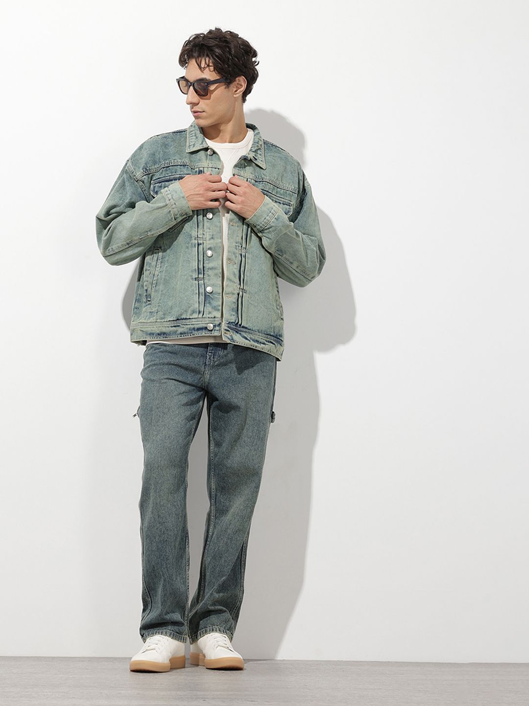 Buy The Roadster Life Co. Pure Cotton Denim Jacket - Jackets for Men ...