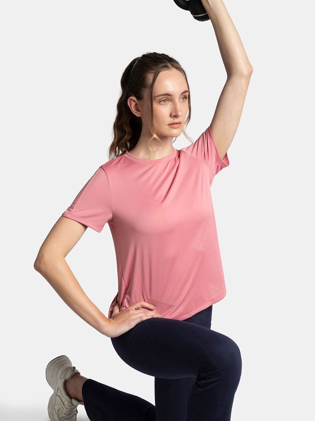 Buy Jockey Microfiber Fabric Regular Fit Half Sleeve Breathable Mesh ...