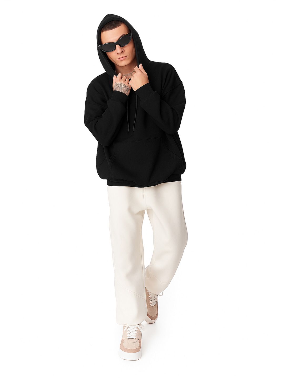 Buy BDSQUARE Men Printed Hooded Sweatshirt - Sweatshirts for Men ...