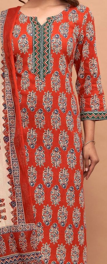 Buy HERE&NOW Women Ethnic Motifs Printed Regular Pure Cotton Kurta With ...