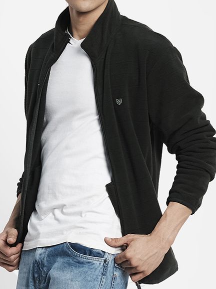Buy Octave Mock Collar Front Open Sweatshirt - Sweatshirts for Men ...