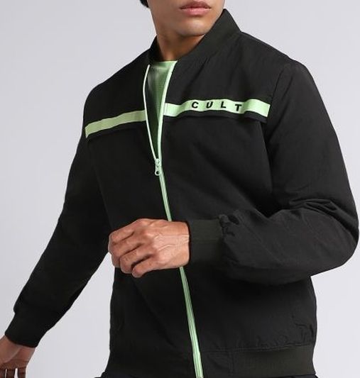 Buy CULT Men Colourblocked Lightweight Training Or Gym Bomber Jacket ...