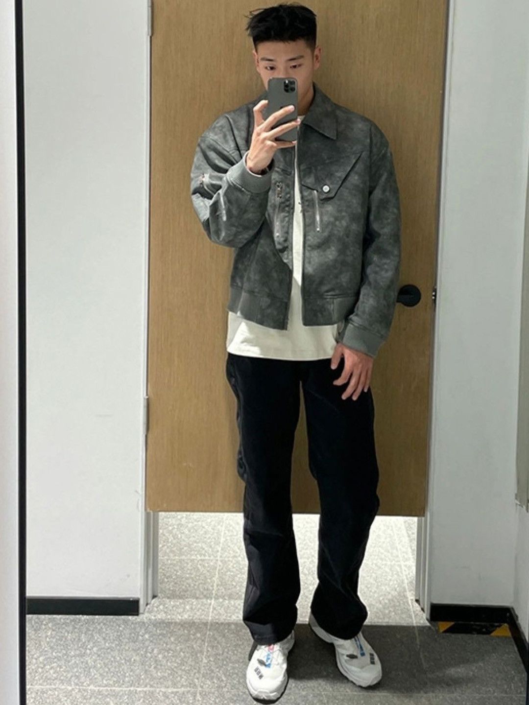 Buy StyleCast Men Leather Open Front Long Sleeves Jacket - Jackets for ...