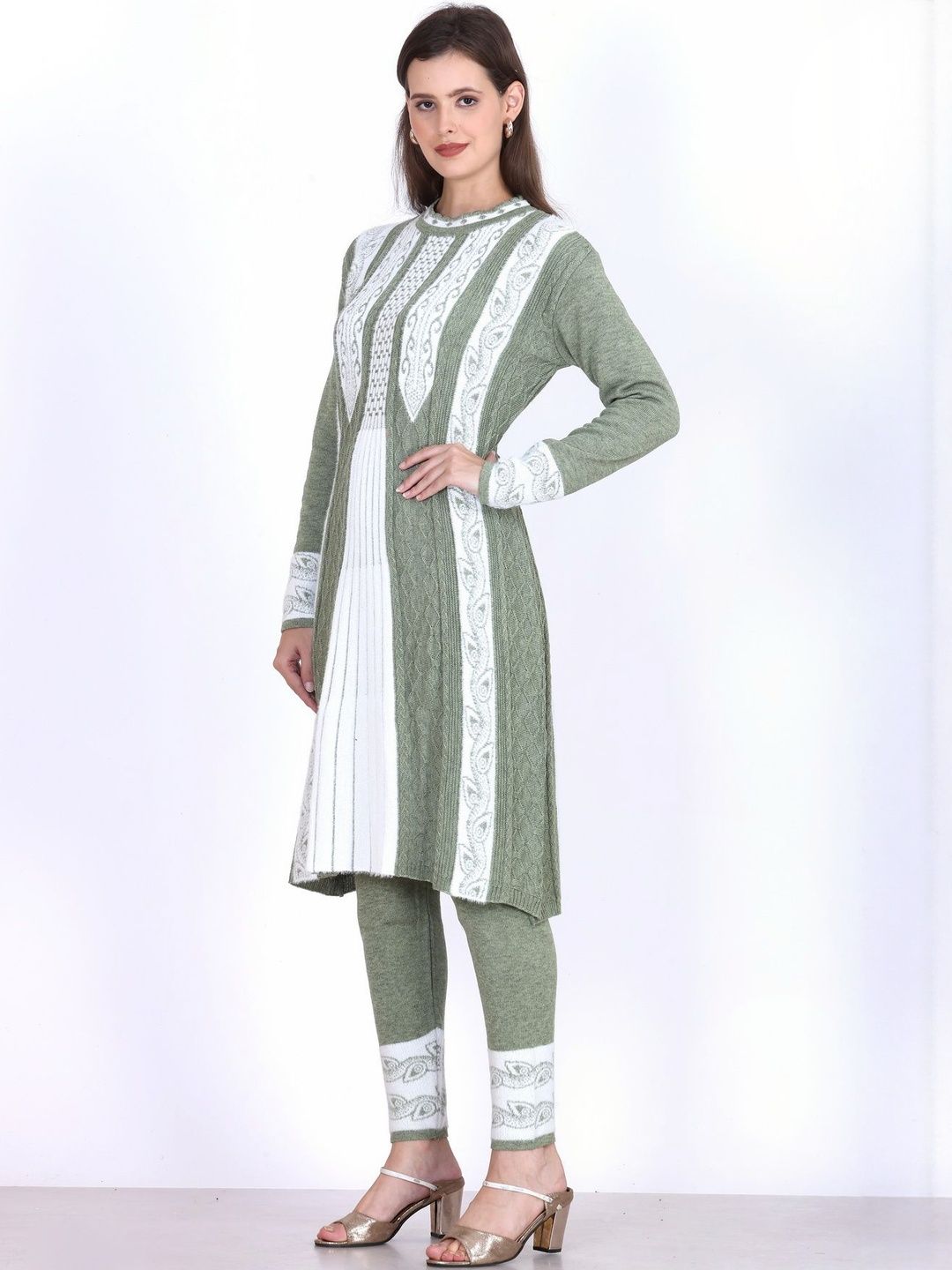 Buy TRUDO Women Woven Design Kurta With Trousers & Dupatta - Kurta Sets ...