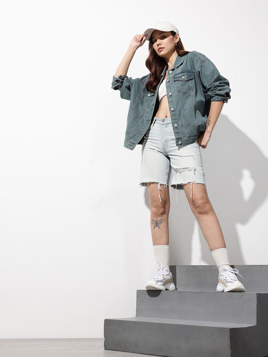 Buy The Roadster Life Co. Pure Cotton Denim Jacket - Jackets for Women ...