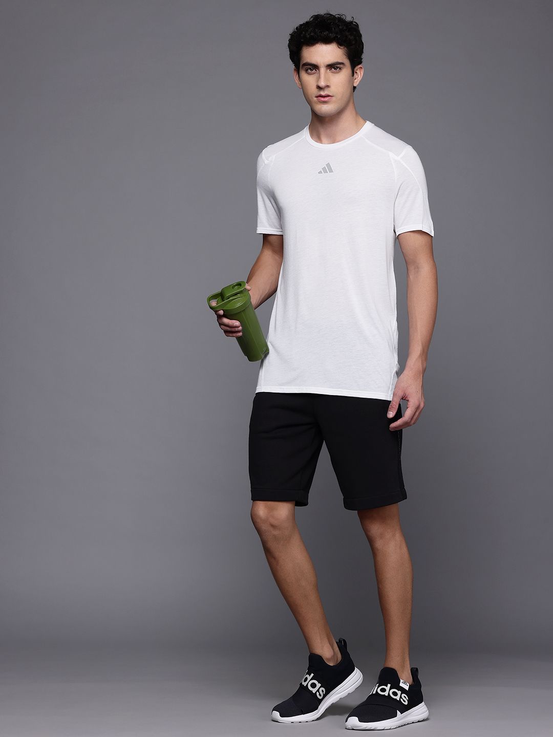 Buy ADIDAS Brand Logo Detail Aeroready Running T Shirt With Reflective ...
