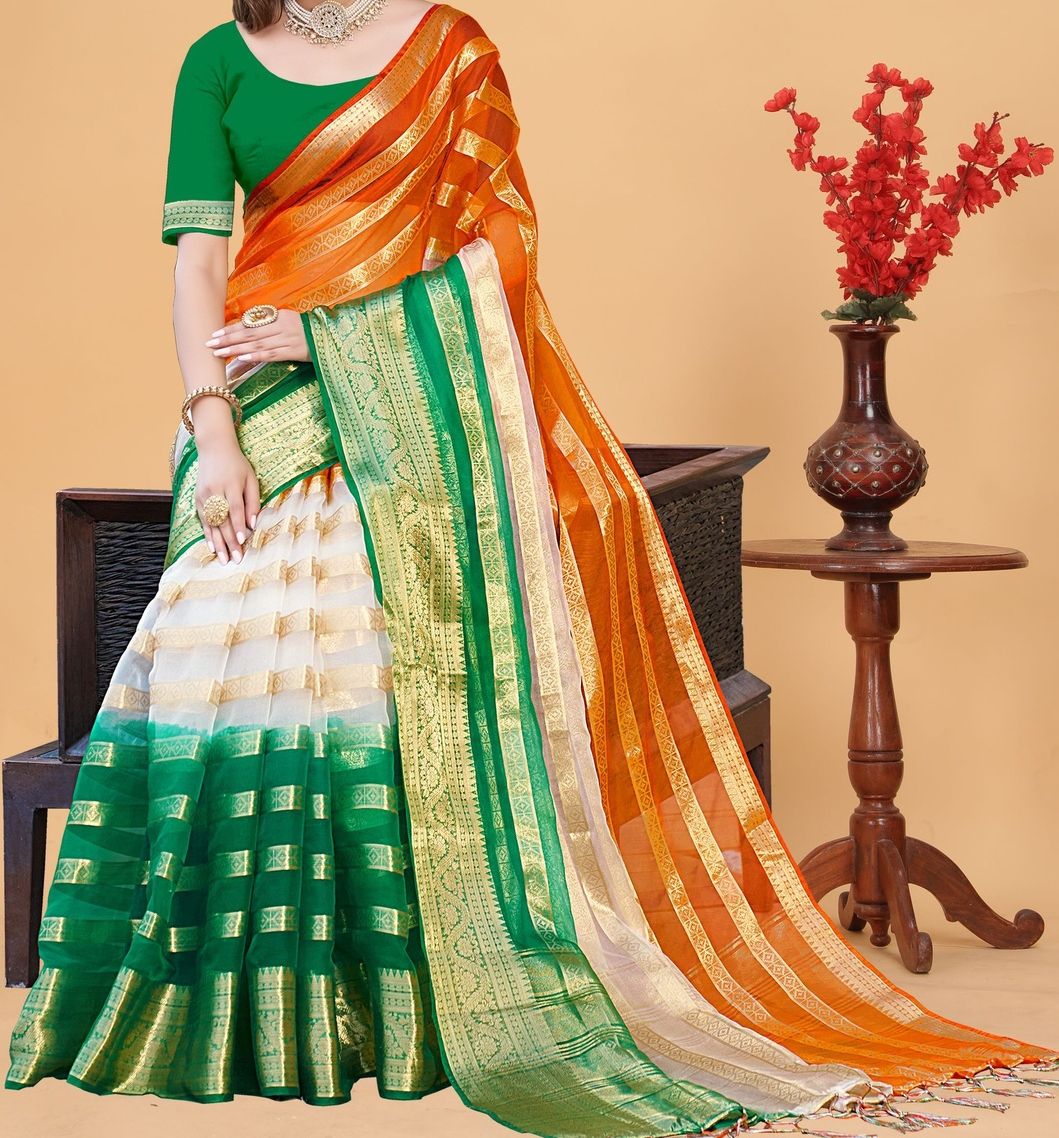 Buy KOTHARI IC Organza Patola Saree - Sarees for Women 39309875 | Myntra
