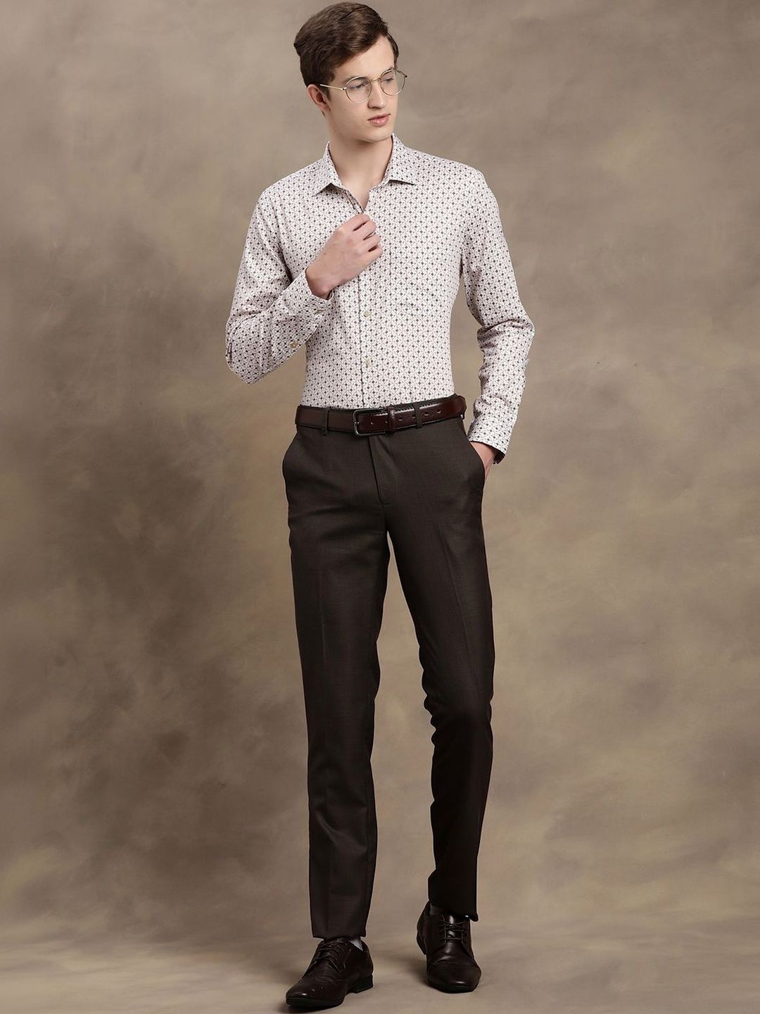 Buy Turtle Men Standard Slim Fit Printed Formal Shirt - Shirts for Men ...