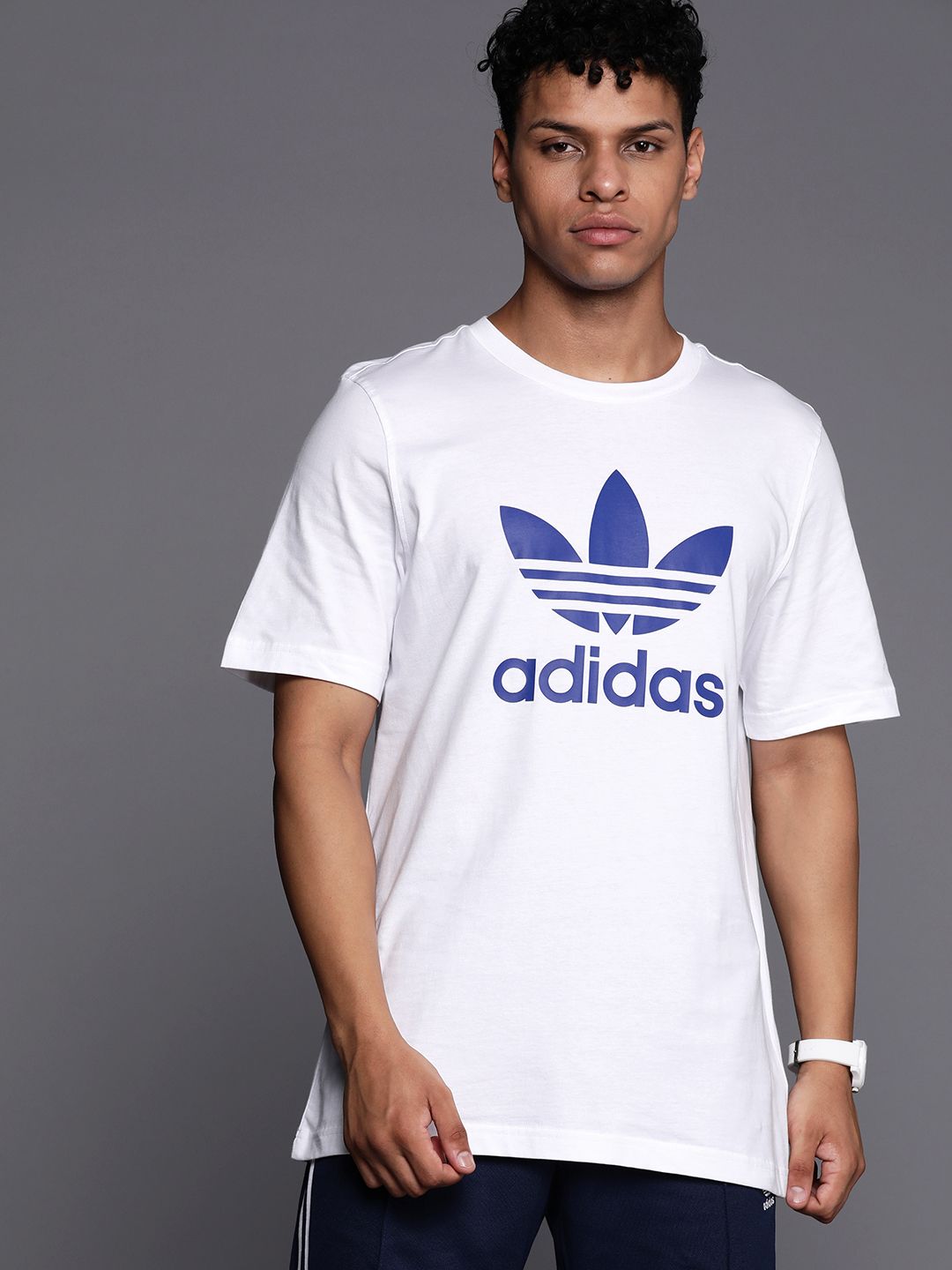 ADIDAS Originals Brand Logo Printed Pure Cotton T-shirt - Price History
