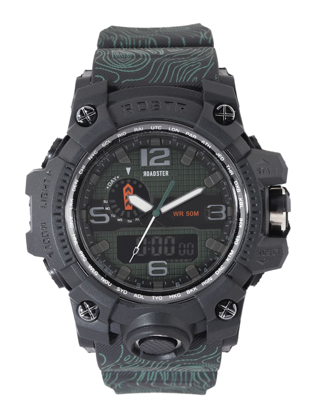 Roadster Men Patterned Analogue and Digital Watch MFB-PN-SM-8545 - Price History