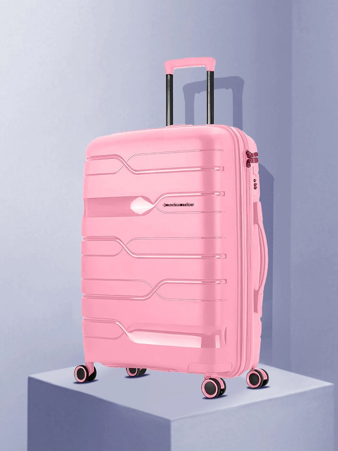 Nasher Miles Paris Textured Hard-Sided Large Trolley Suitcase - Price ...