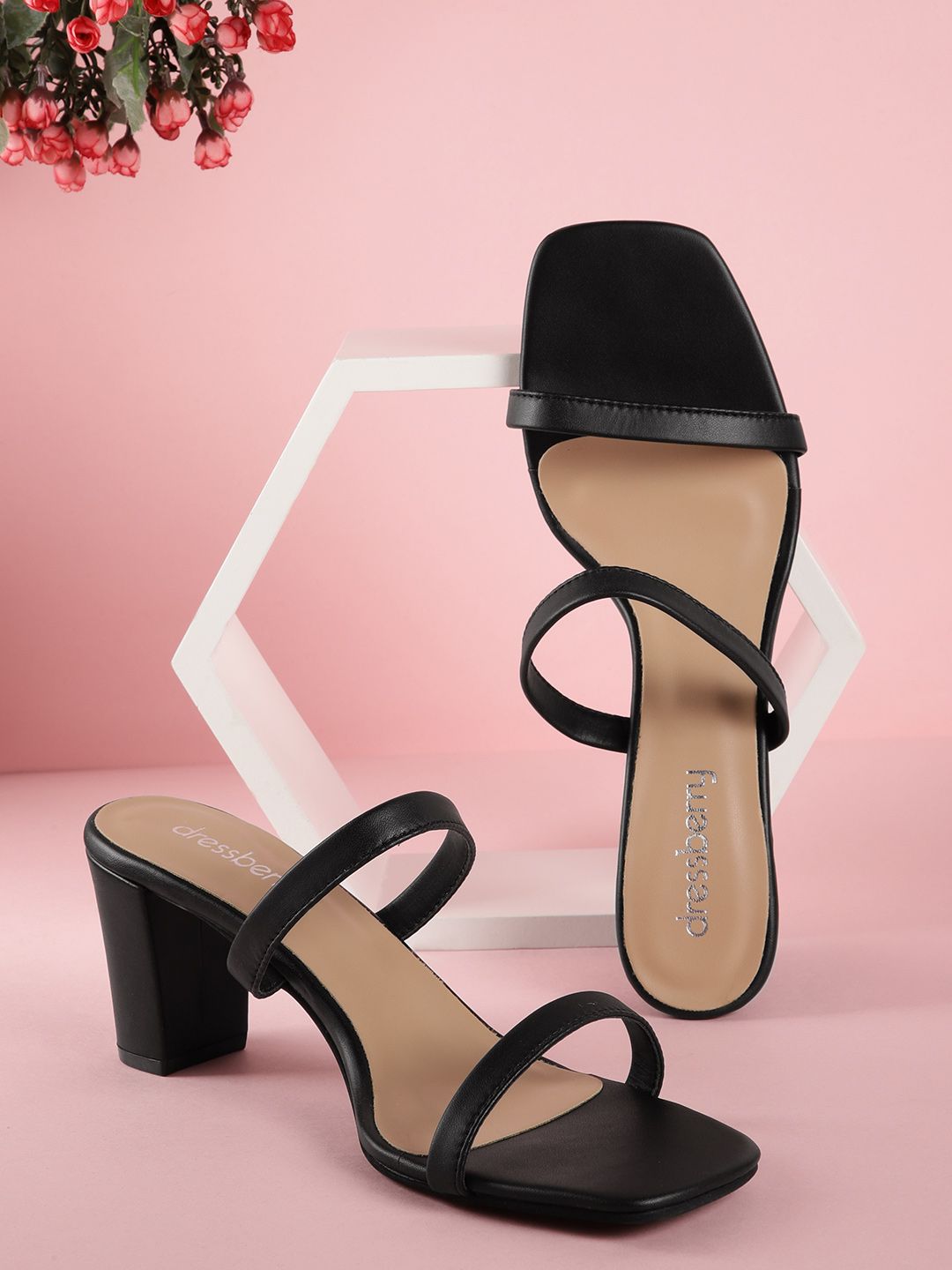 DressBerry Open One Toe Block Heels - Price History