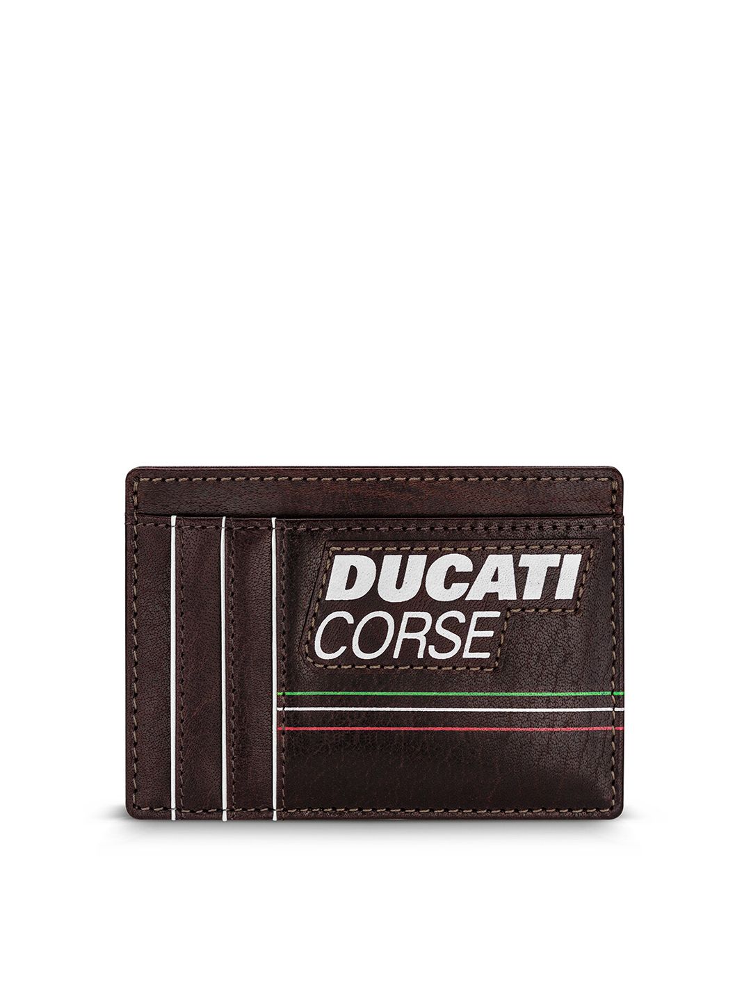 Buy Ducati Corse DUCATI CORSE Men Typography Leather Card Holder at Redfynd