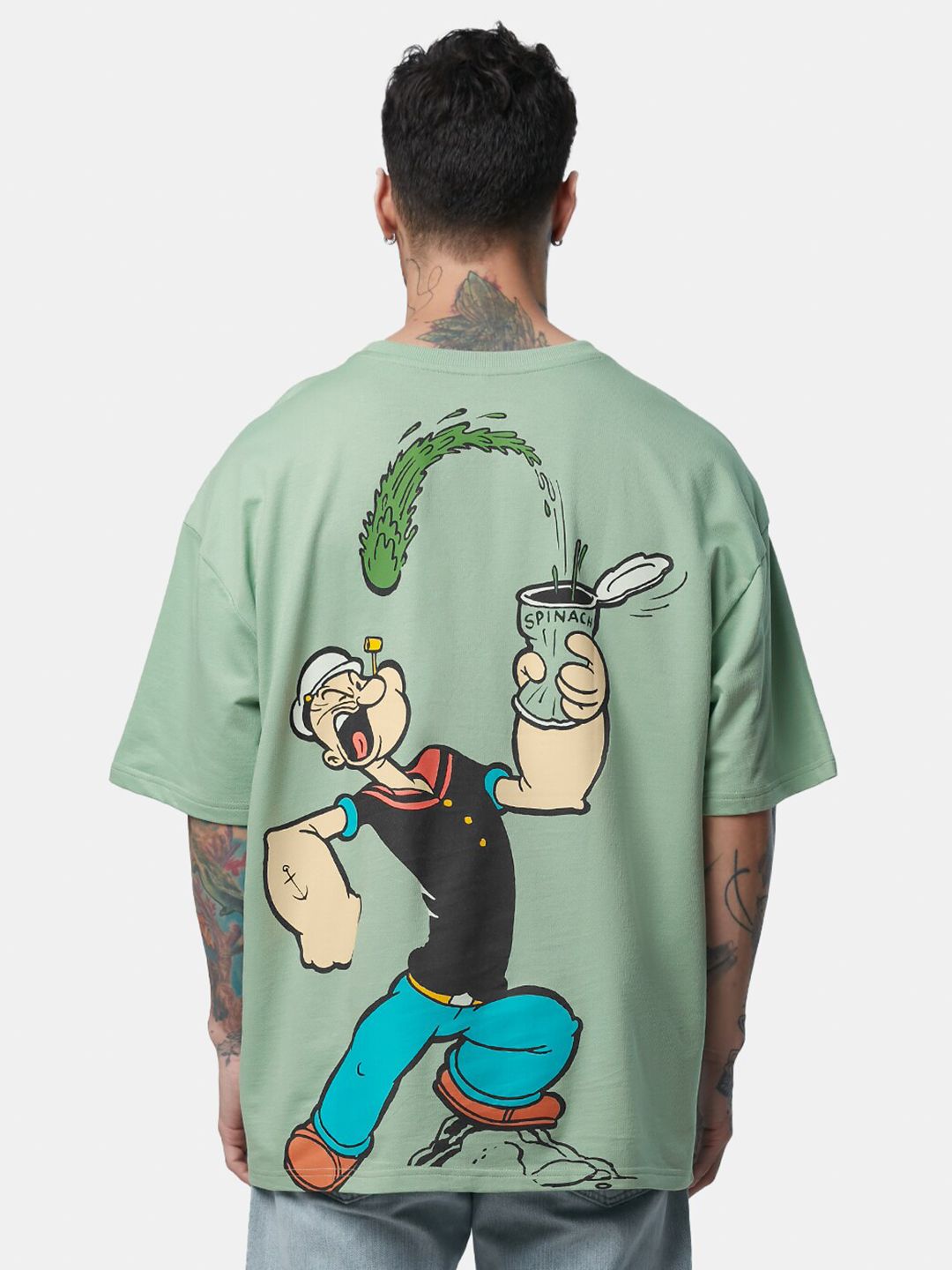The Souled Store Popeye Spinach Power Oversized T-Shirts - Price History