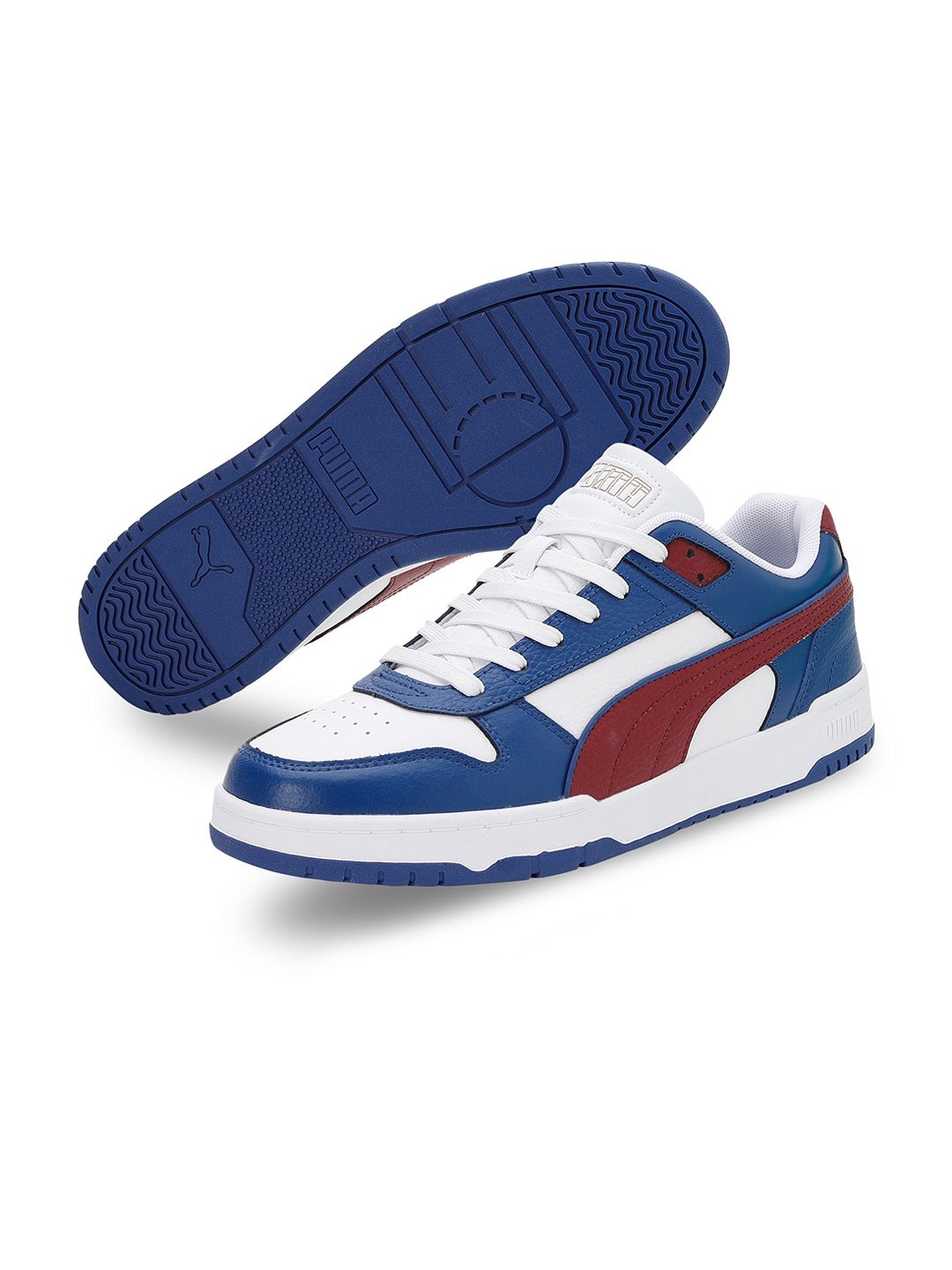 Puma Men RBD Game Low Color-Blocked Leather Casual Sneakers - Price History