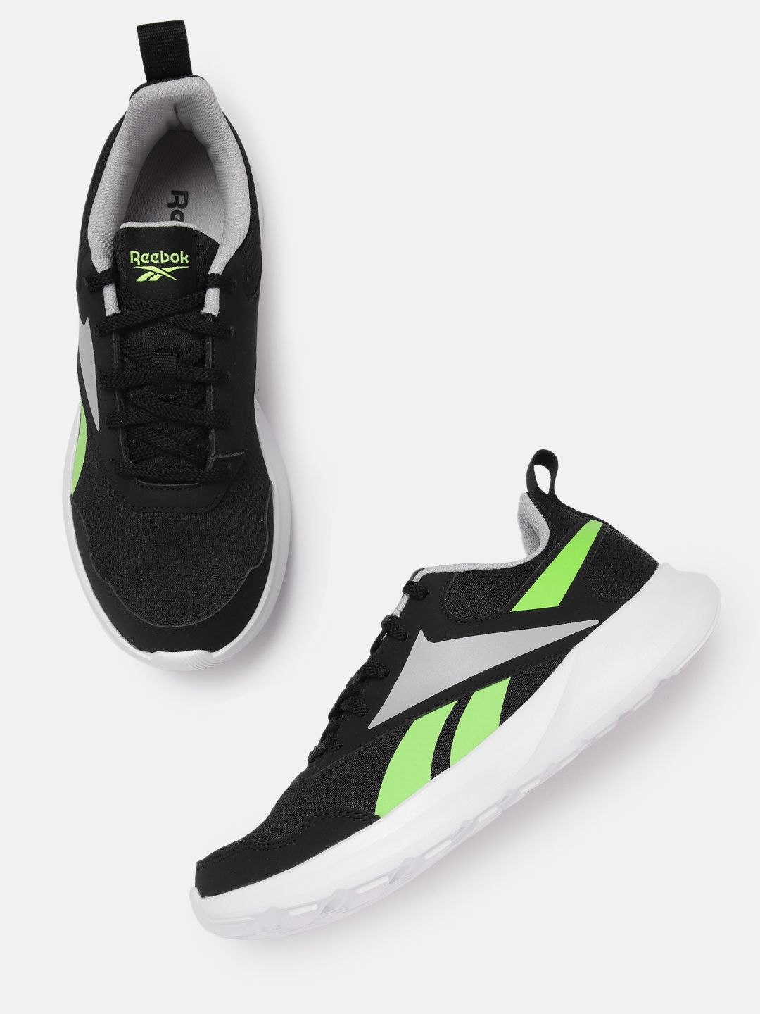 Reebok Men Brand Logo Detail Sprinter Running Shoes - Price History