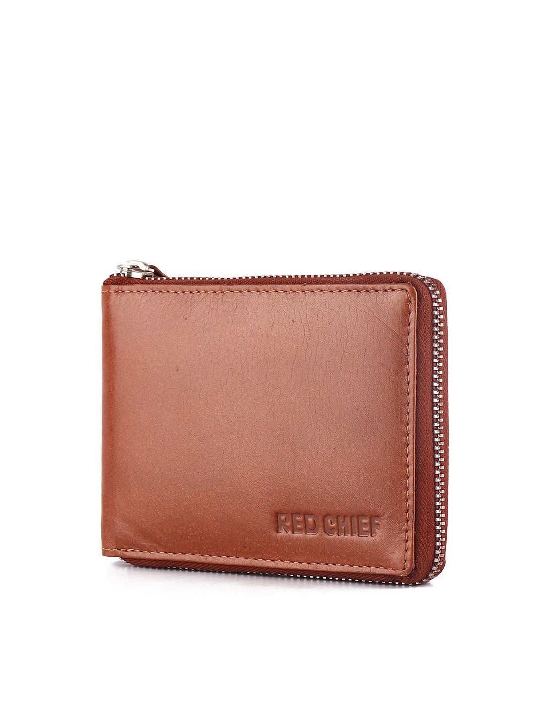 Red Chief Men Leather Zip Around Wallet - Price History